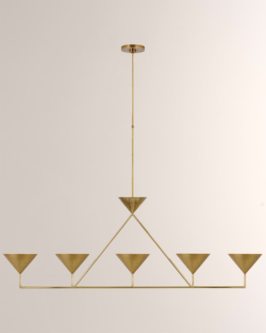 Visual Comfort Signature Orsay XL 5-Light Linear Chandelier by Paloma ...