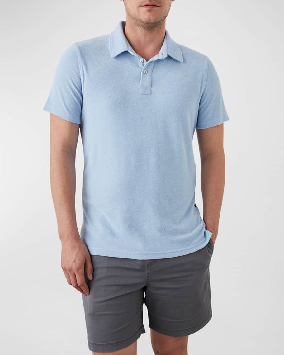 Rails Men's Rhen Terry Toweling Polo Shirt | Neiman Marcus