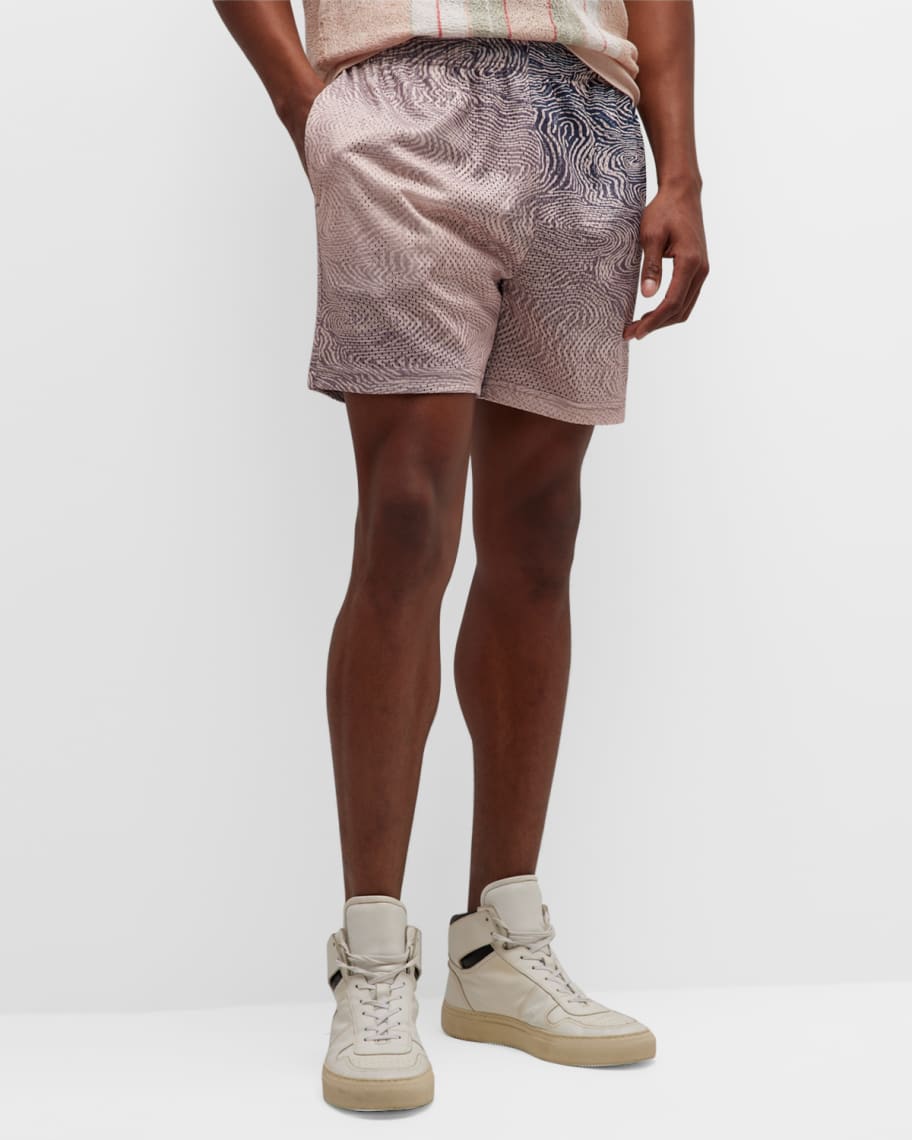 TWENTY Montreal Men's Nash Gradient Mesh Basketball Shorts | Neiman Marcus