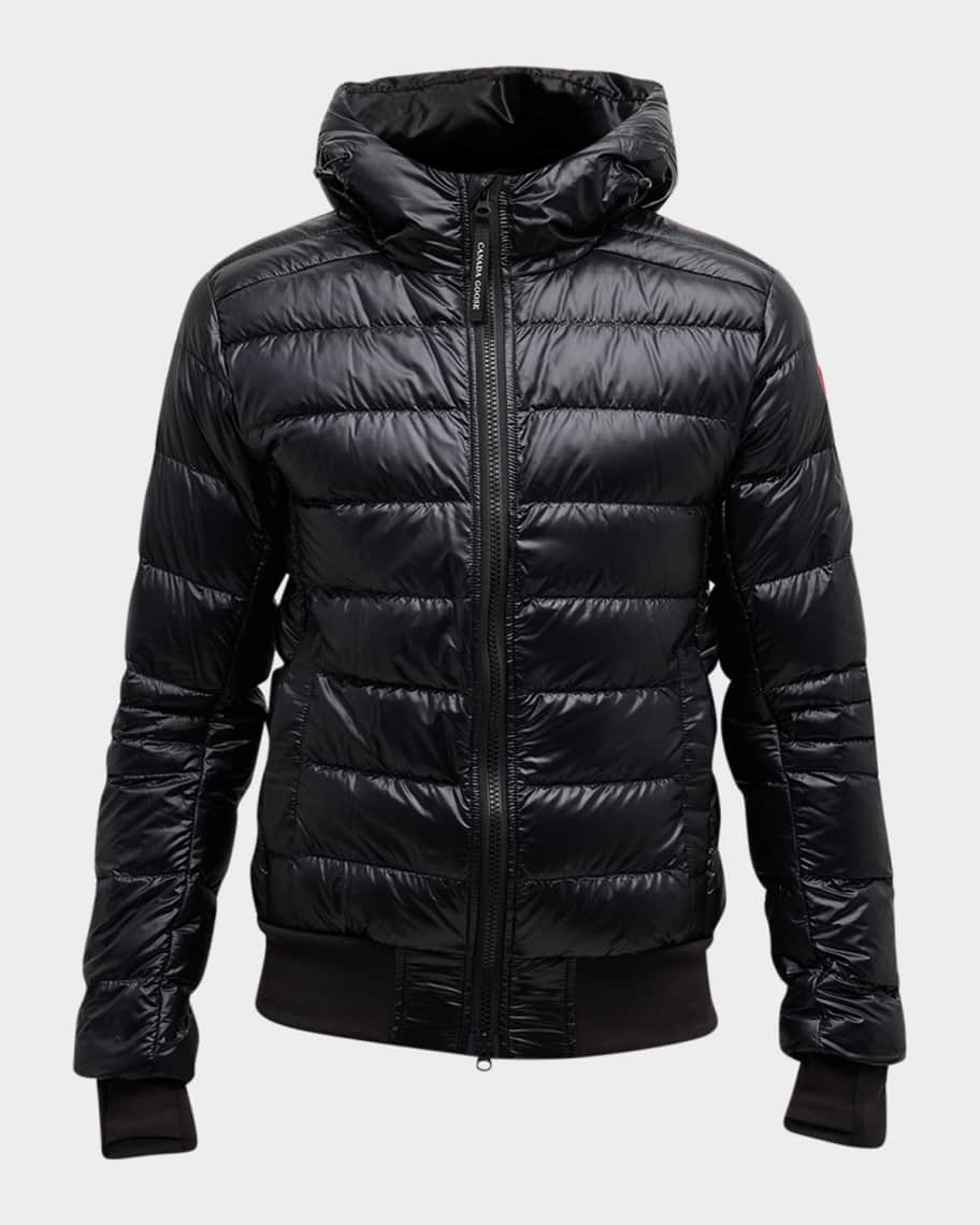 Canada Goose Men's Crofton Hooded Down Bomber Jacket | Neiman Marcus