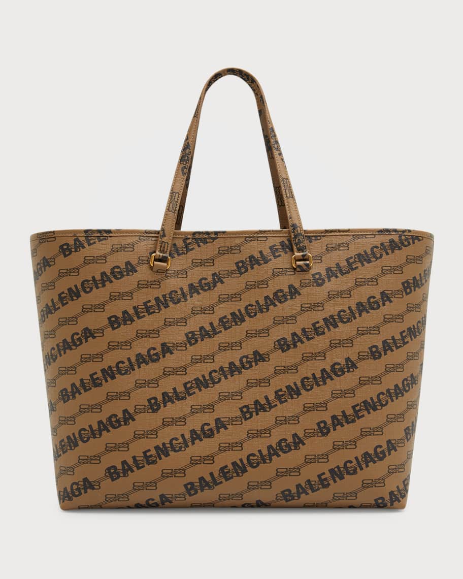 Balenciaga Signature BB Monogram Canvas Tote Bag | Neiman Marcus