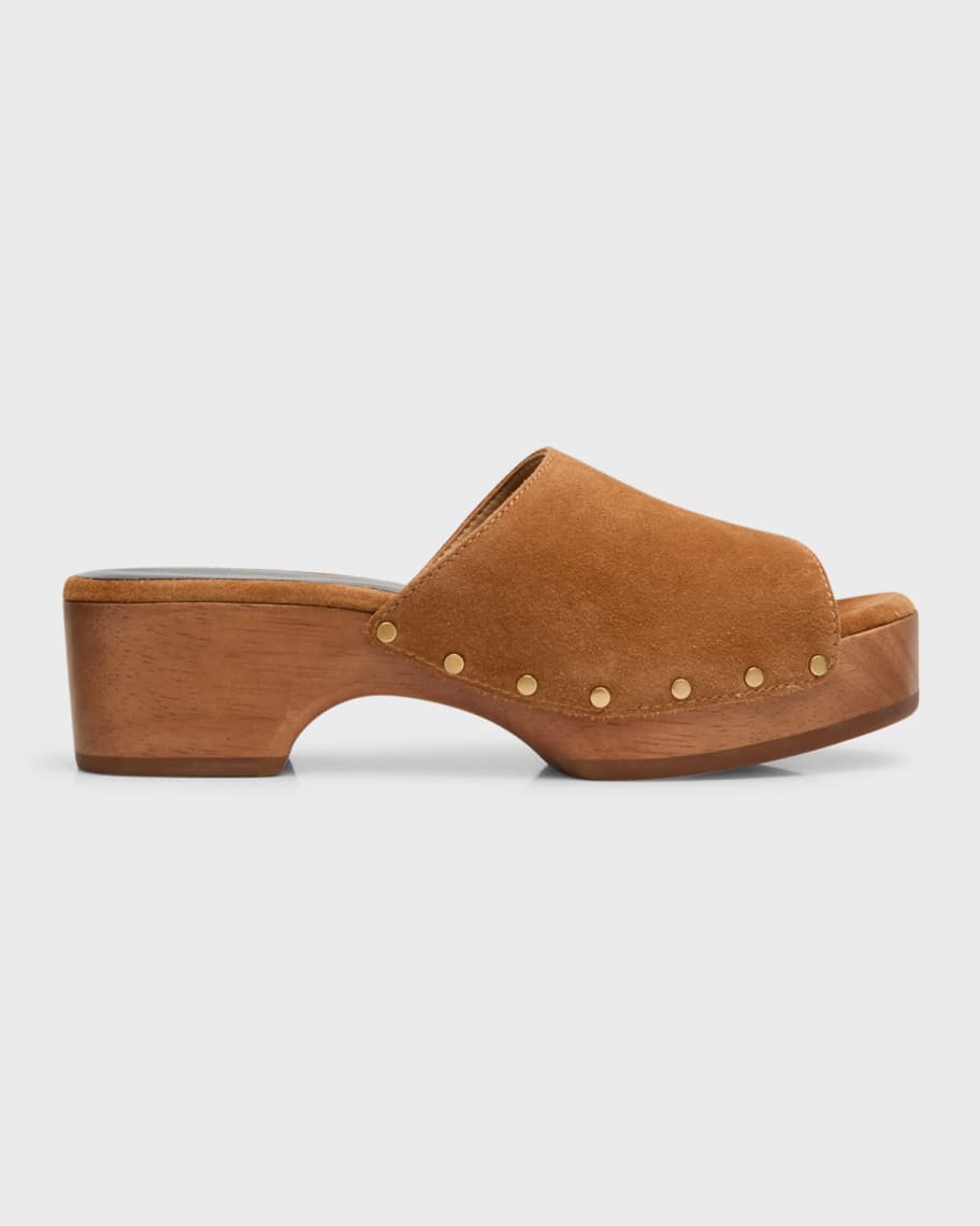 Rag & Bone Mara Suede Slide Clogs | Neiman Marcus