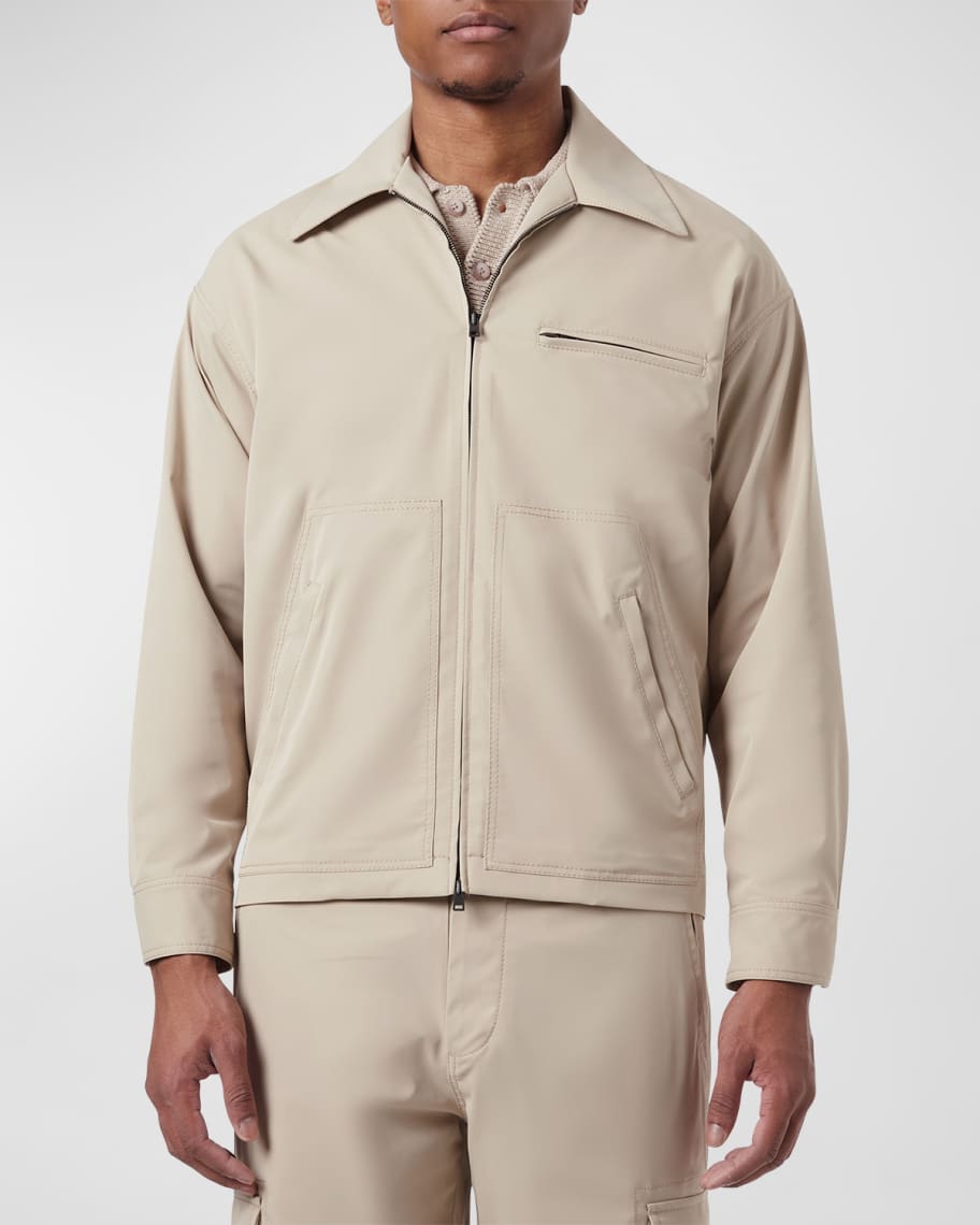 TEDDY VONRANSON Men's Solid Blouson Jacket | Neiman Marcus