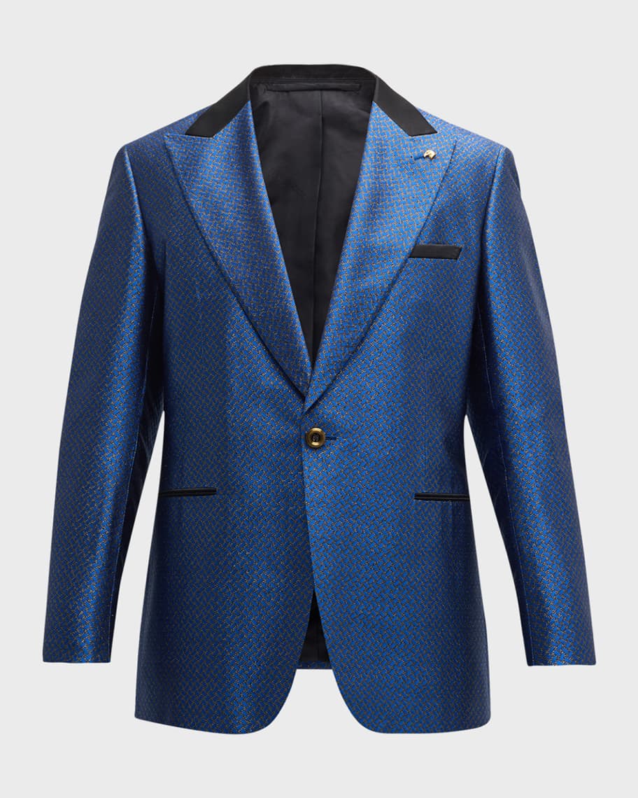 Stefano Ricci Men's Two-Tone Patterned Dinner Jacket | Neiman Marcus