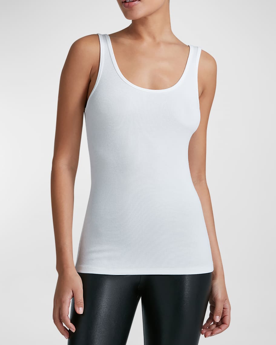 Commando Rib-Knit Scoop-Neck Tank Top | Neiman Marcus