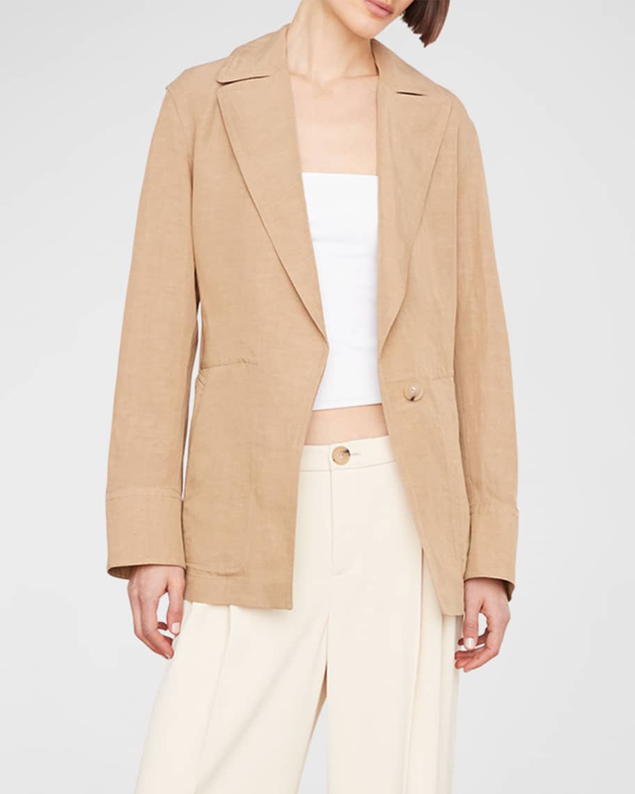 Vince Tencel Belted Safari Jacket | Neiman Marcus