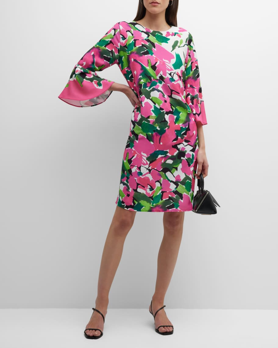 Caroline Rose Color Cascade Bella Dress | Neiman Marcus