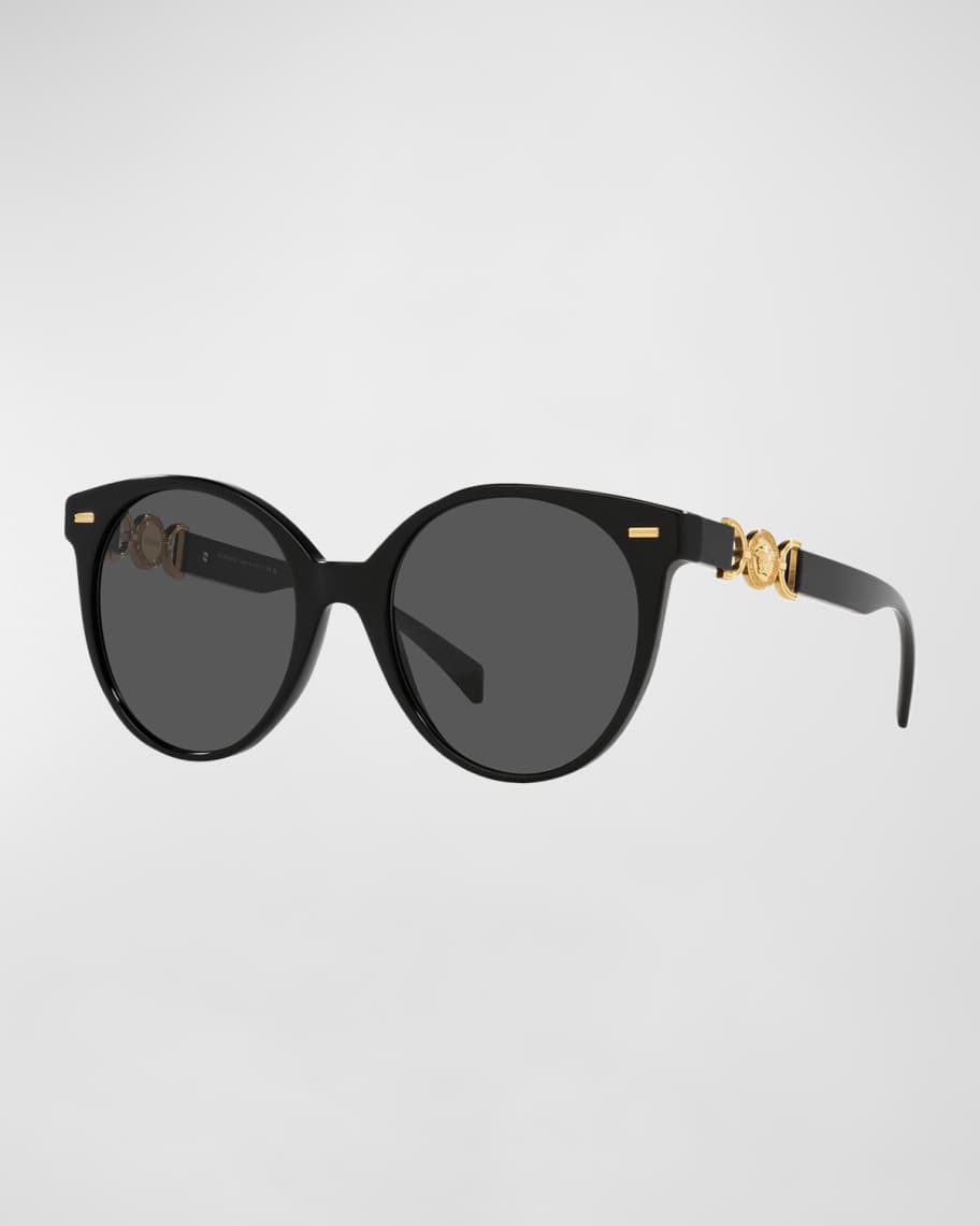 Versace Medusa Round Acetate Sunglasses | Neiman Marcus