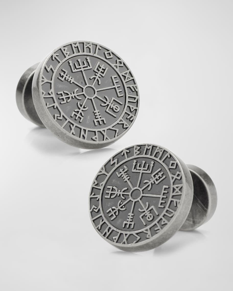 Cufflinks Inc. Men's Vegvisir Viking Compass Cufflinks | Neiman Marcus