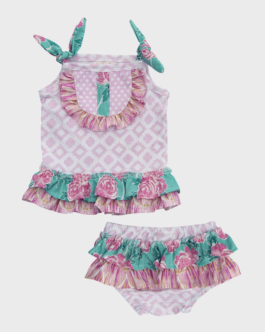 Haute Baby Girl's Lily's Lawn Tank Top And Bloomers Set, Size 3M-24M ...