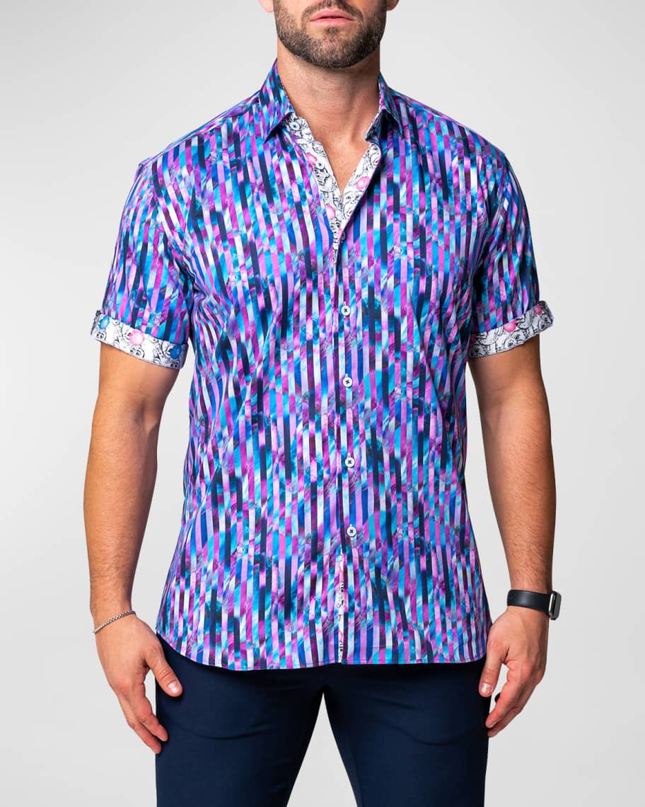 Maceoo Men's Galileo Stride Sport Shirt | Neiman Marcus