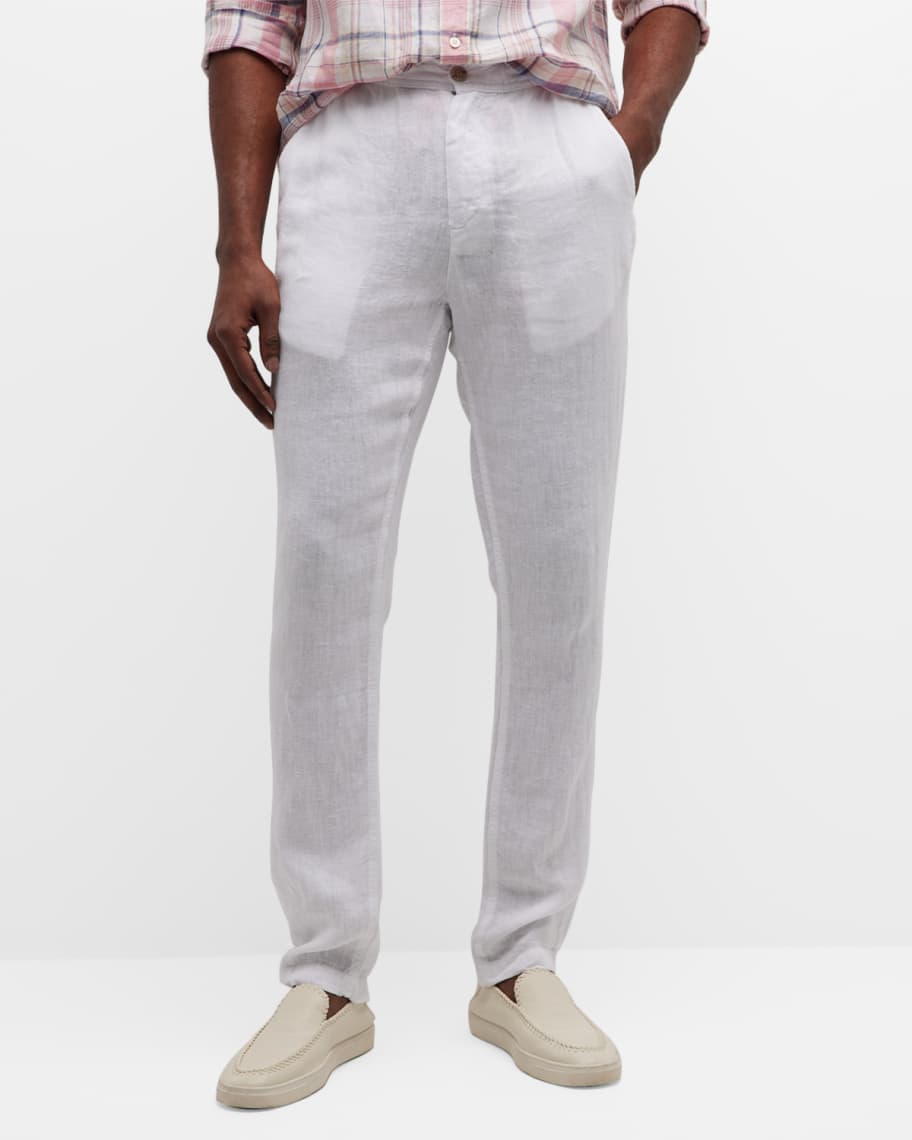 Swims Mens Amalfi Slim Fit Linen Pants Neiman Marcus