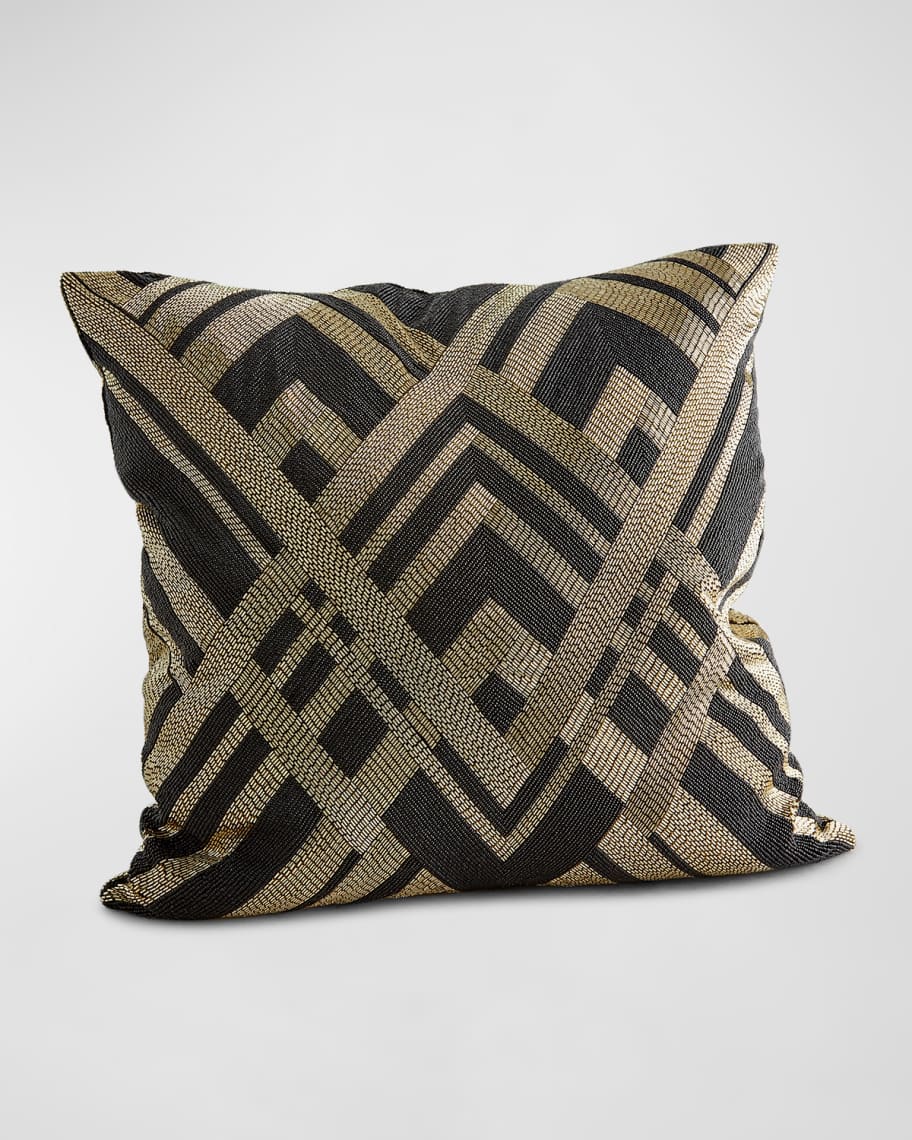 Global Views Woven Line Pillow | Neiman Marcus