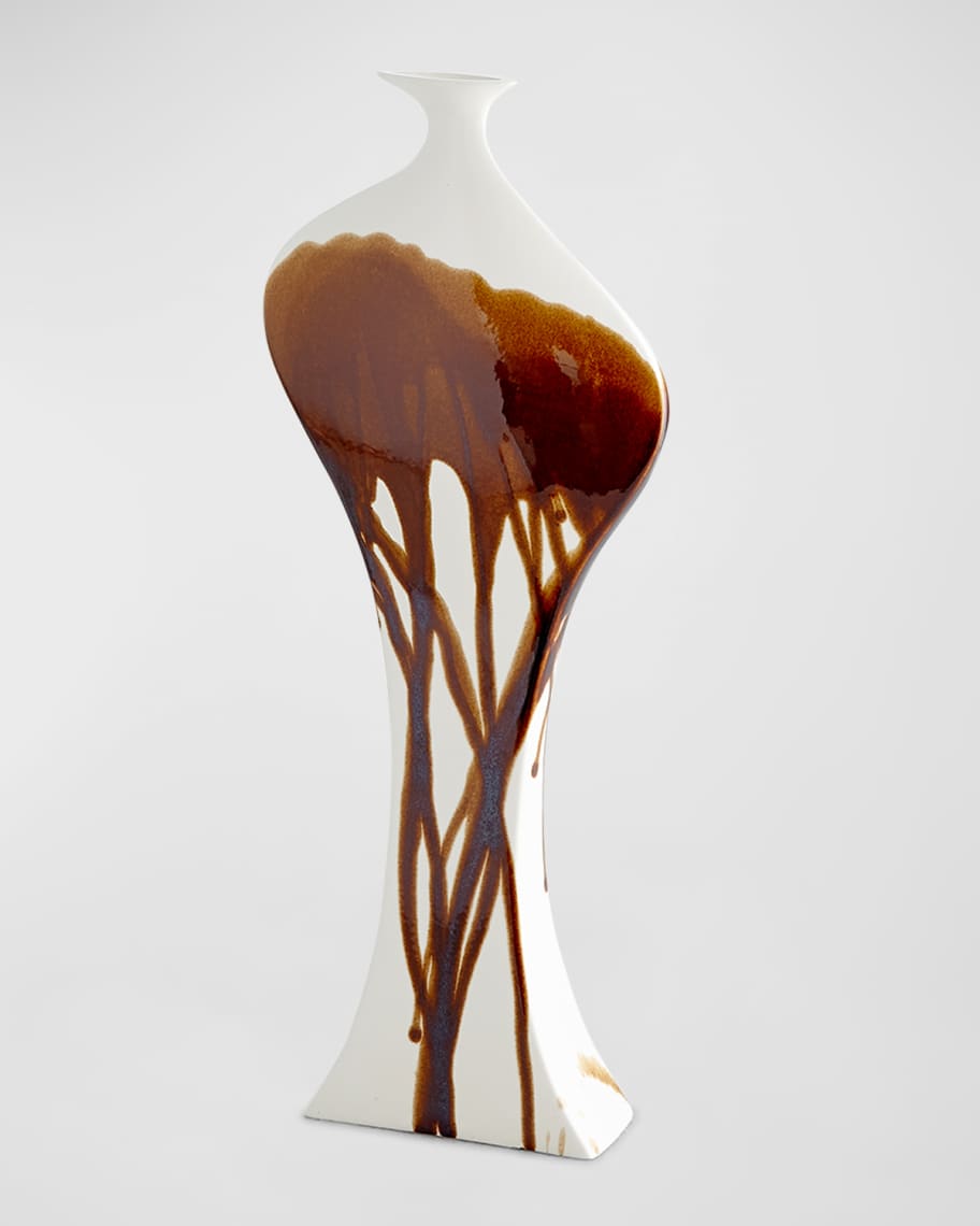 Global Views Garnet Splash Small Curvy Bottle | Neiman Marcus