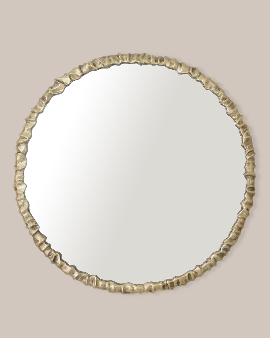 Global Views Artiste 30" Round Mirror | Neiman Marcus