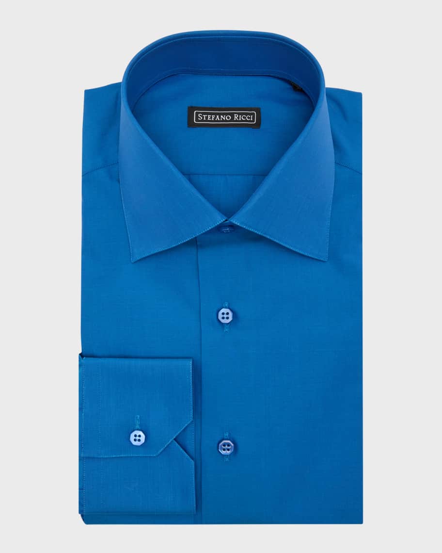 Stefano Ricci Men's Cotton Dress Shirt | Neiman Marcus