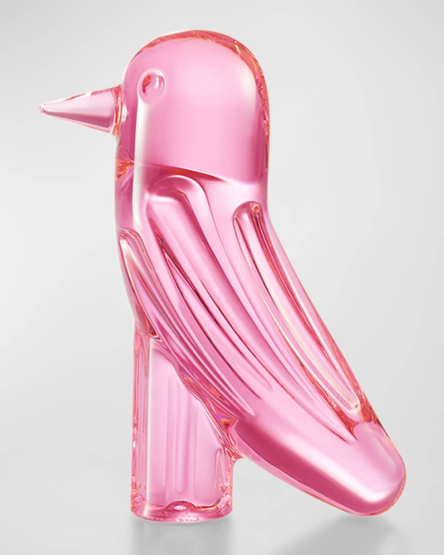 Baccarat Faunacrystopolis Blush Pink Bird | Neiman Marcus