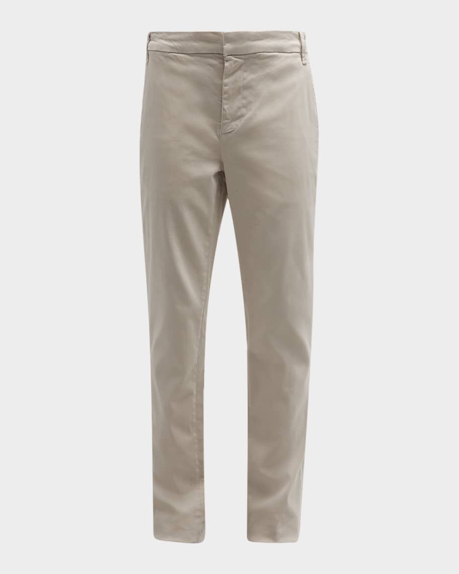 FRAME Men's Slim Twill Chino Pants | Neiman Marcus