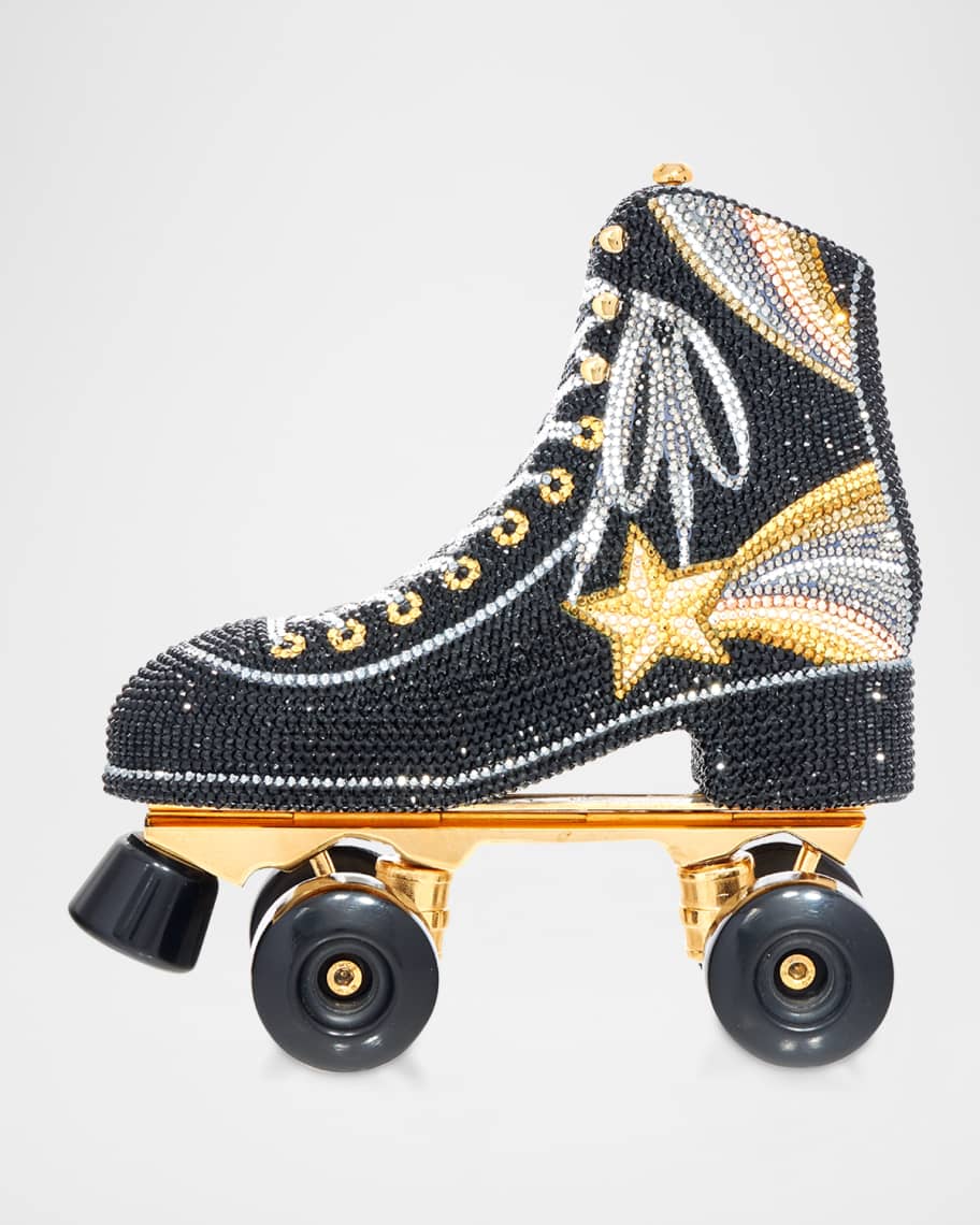 Judith Leiber Couture Skate Night Roller Skate Crystal Minaudiere ...