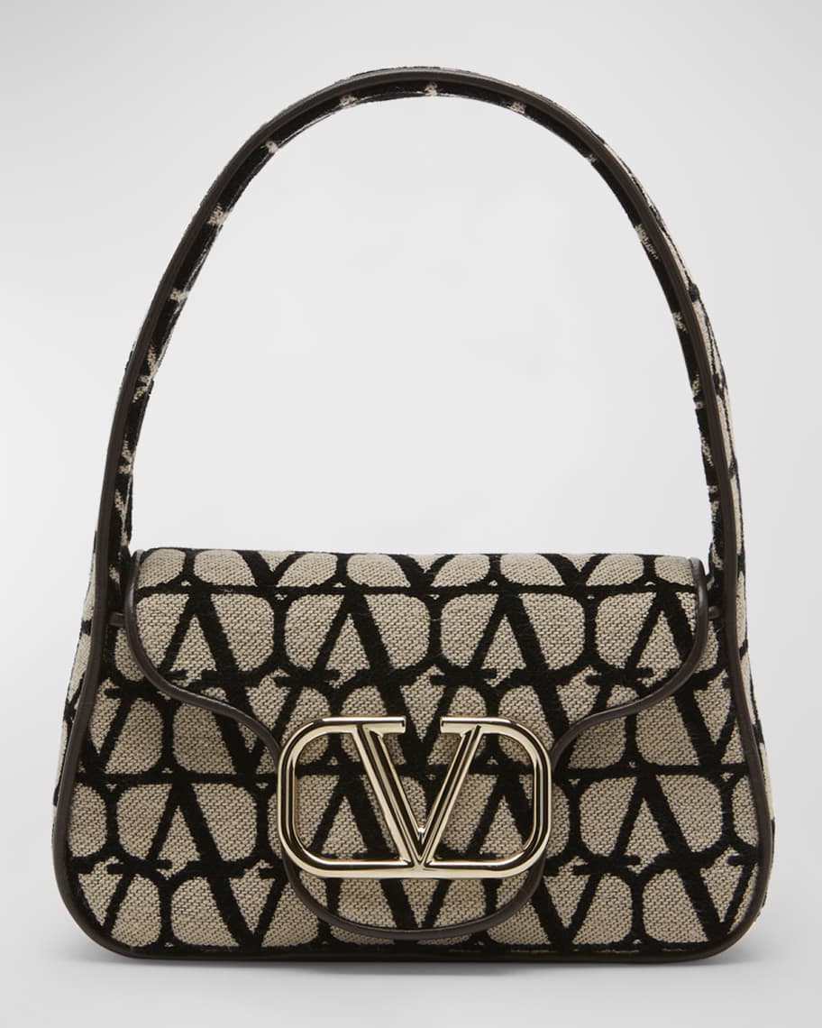 Valentino Garavani Iconographe Loco Canvas Hobo Bag | Neiman Marcus