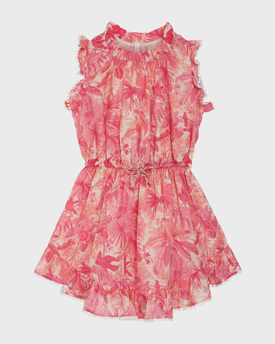 Zimmermann Girl's Ginger Floral-Print Flip Dress, Size 2-10 | Neiman Marcus