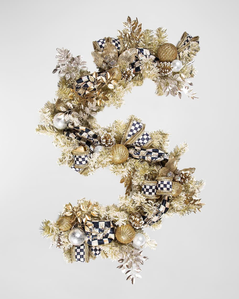 MacKenzie-Childs Glam Up Illuminated Christmas Garland, 3' | Neiman Marcus