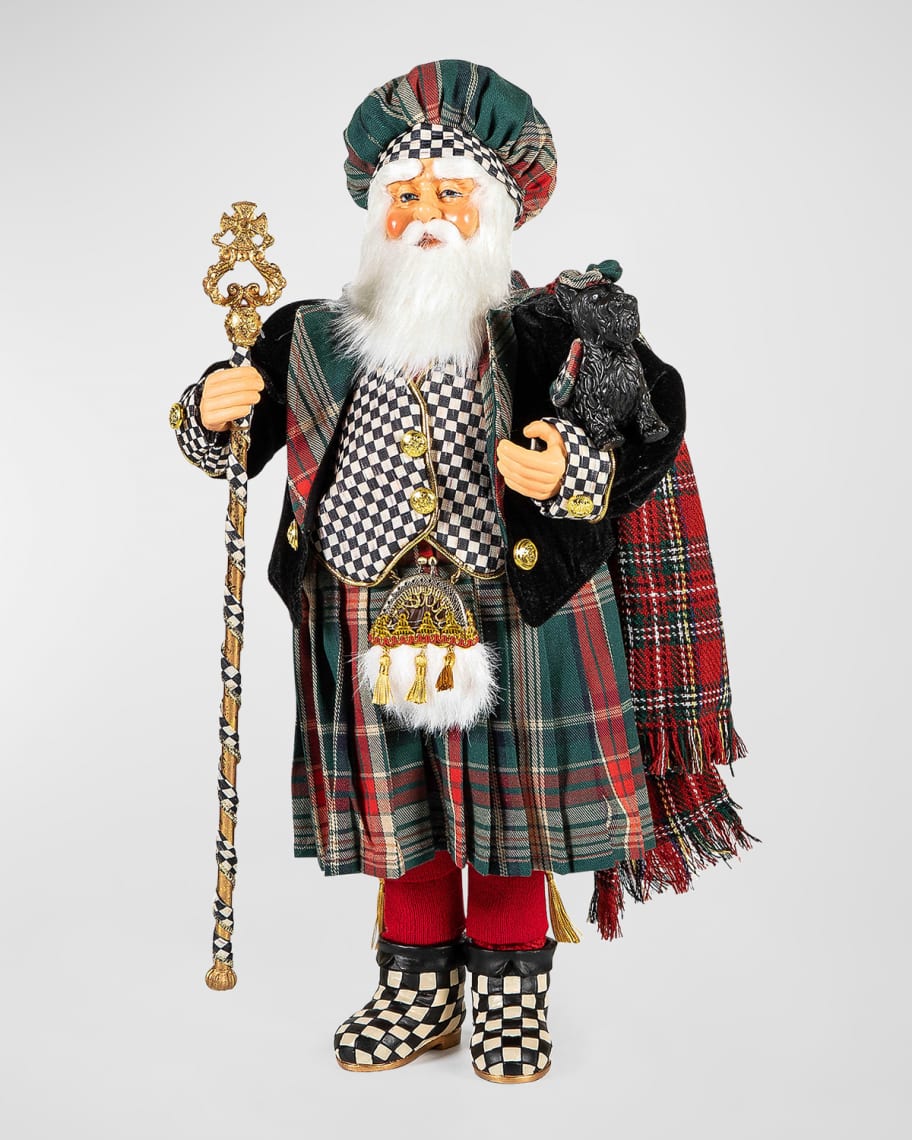 MacKenzie-Childs Scottish Santa Christmas Decoration | Neiman Marcus