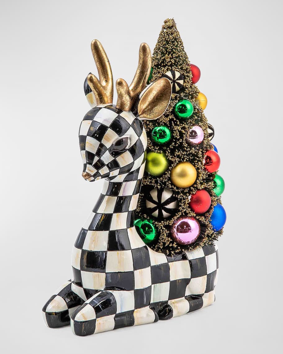 MacKenzie-Childs Granny Kitsch Retro Christmas Deer Tree | Neiman Marcus