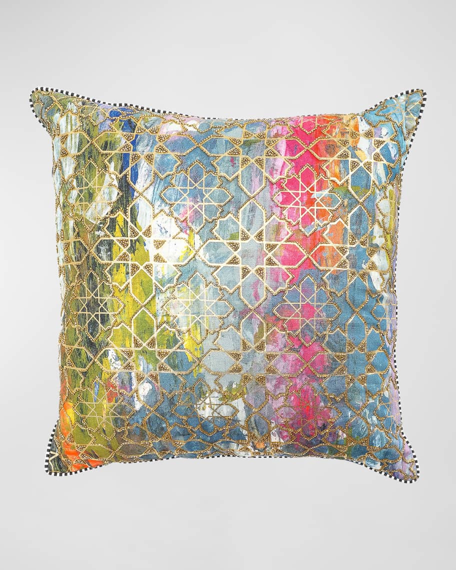 MacKenzie-Childs Mosaic Decorative Pillow - 21" | Neiman Marcus