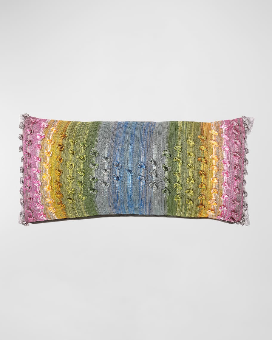 MacKenzie-Childs Mosaic Rainbow Long Lumbar Pillow, 14" x 30" | Neiman ...