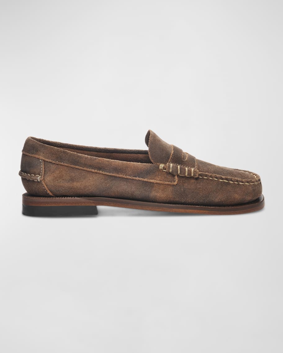 Sebago Alain Suede Penny Loafers | Neiman Marcus