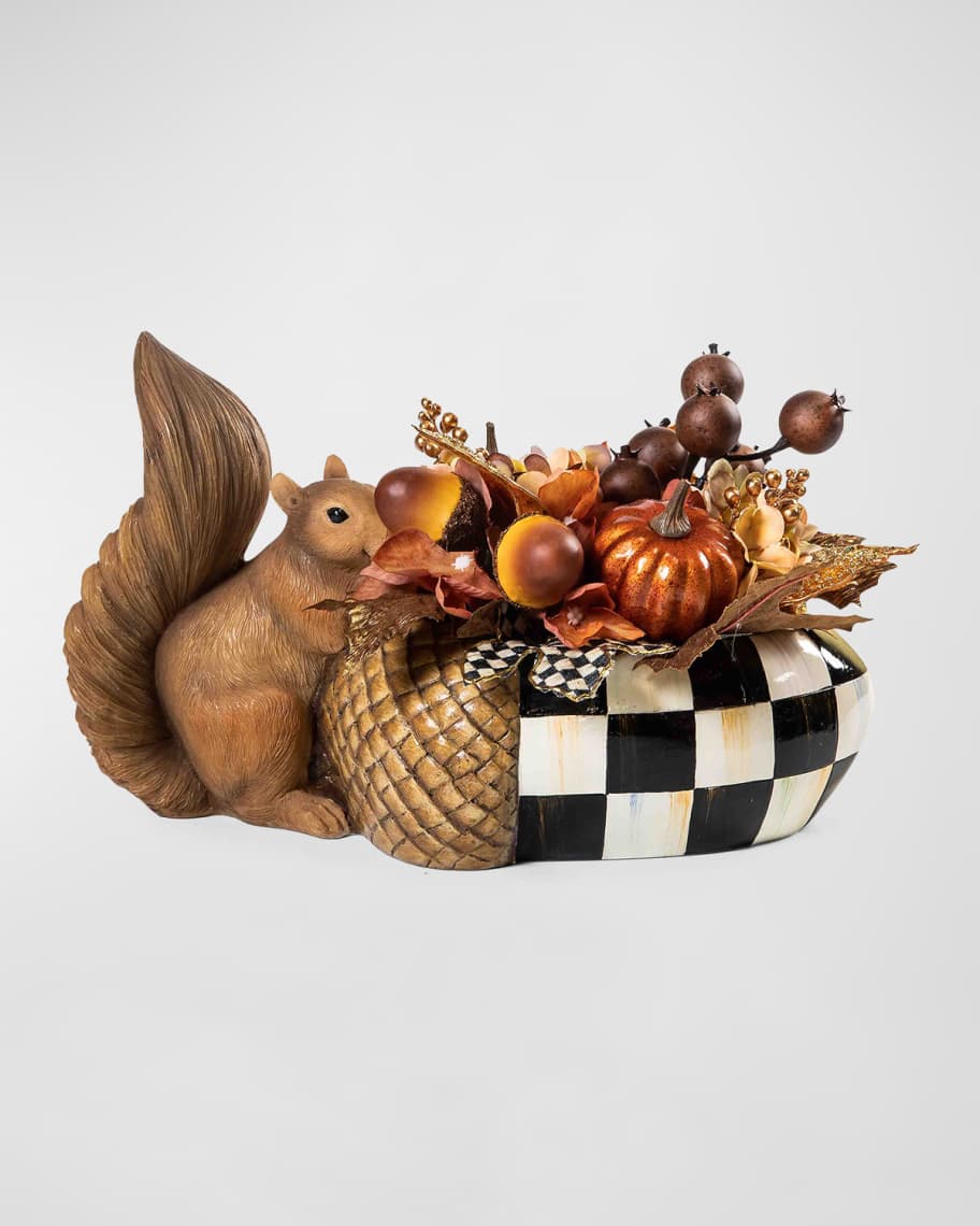 MacKenzie-Childs Fall On The Farm Squirrel Arrangement | Neiman Marcus