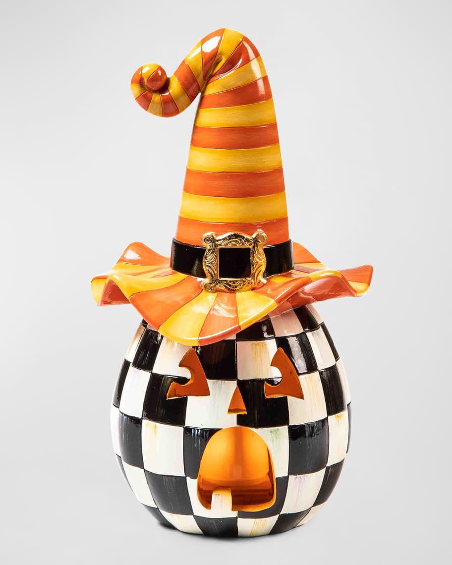 MacKenzie-Childs Illuminated Happy Jack Pumpkin | Neiman Marcus