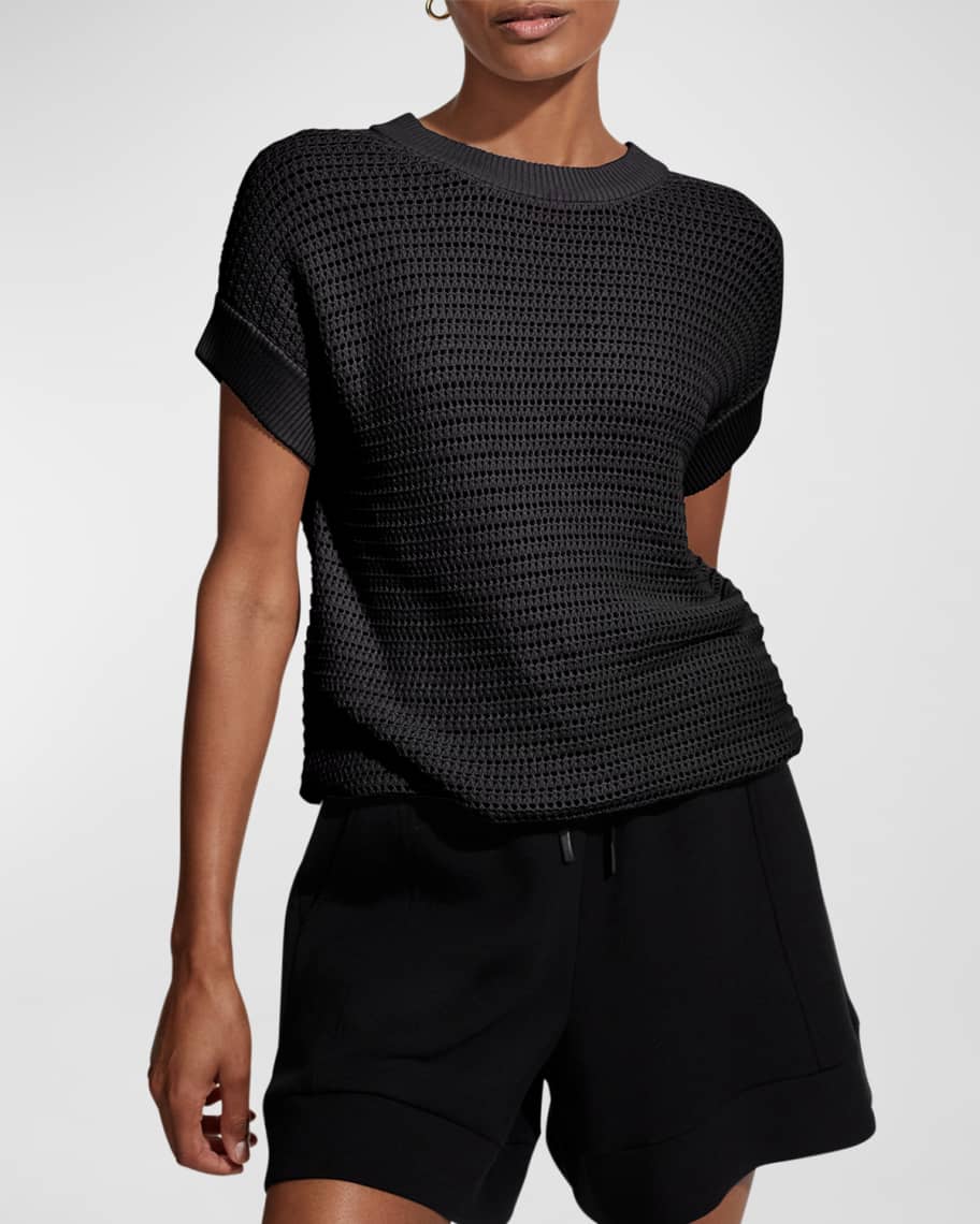 Varley Corvallis Open-Knit Top | Neiman Marcus