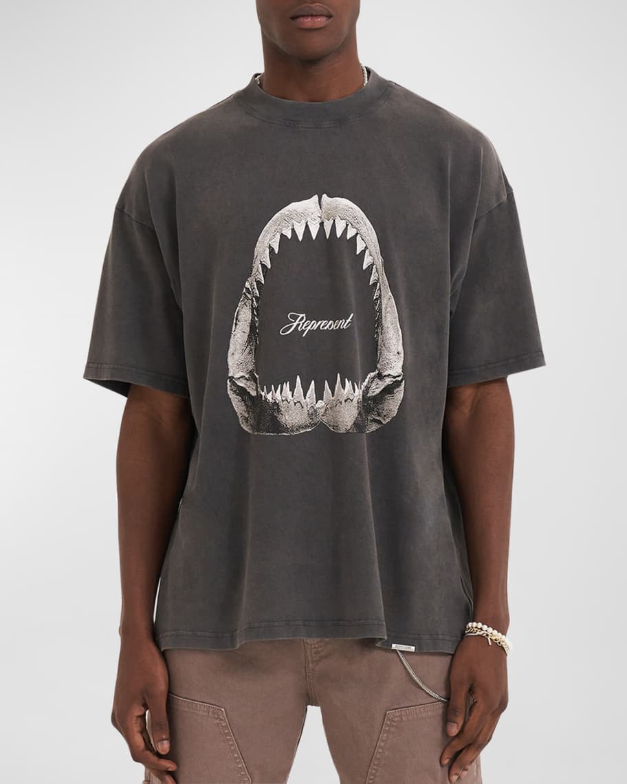 REPRESENT Men's Shark Jaws Jersey T-Shirt | Neiman Marcus