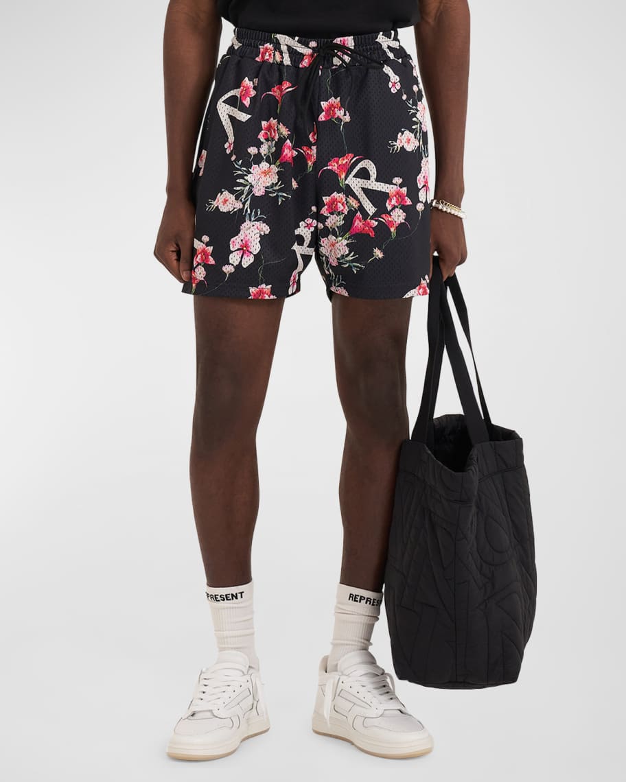 REPRESENT Men's Floral Mesh Shorts | Neiman Marcus