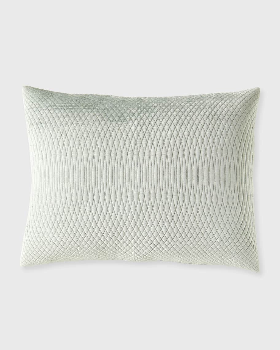 Callisto Home Rivena Quilted Velvet Standard Sham | Neiman Marcus