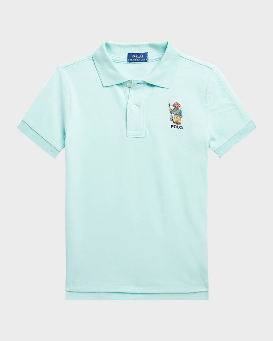 Polo Ralph Lauren Boy's Embroidered Mesh Polo Shirt, Size 2-4 | Neiman ...
