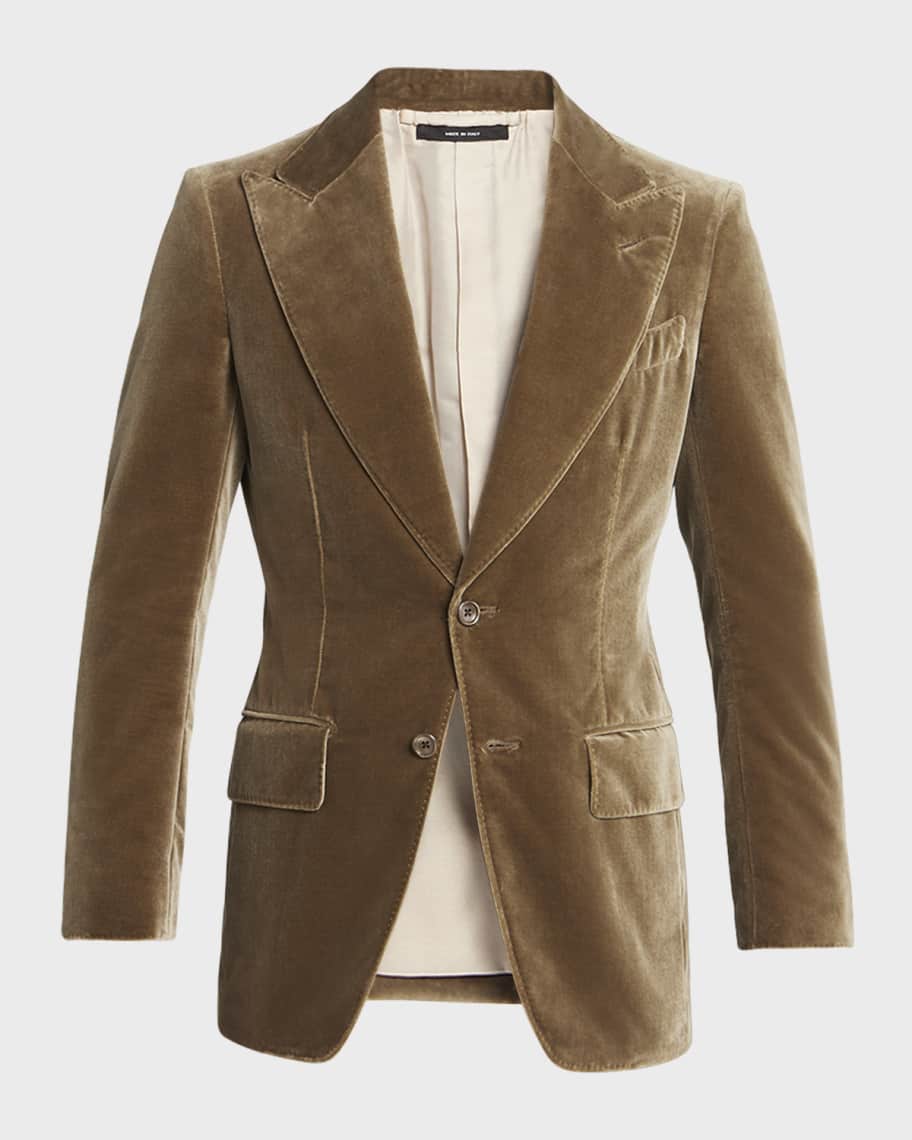 TOM FORD Men's Atticus Compact Velvet Dinner Jacket | Neiman Marcus
