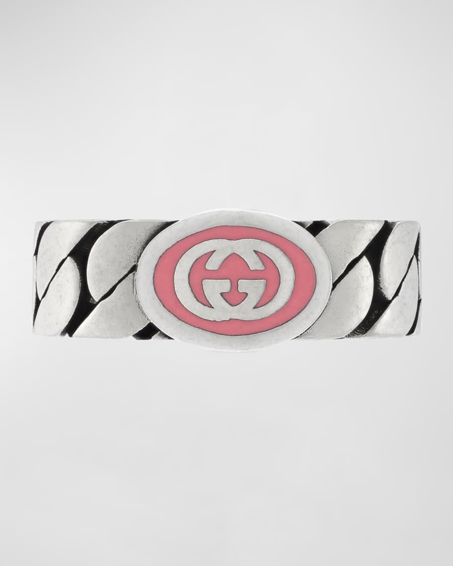 Gucci Interlocking G Sterling Silver Ring | Neiman Marcus