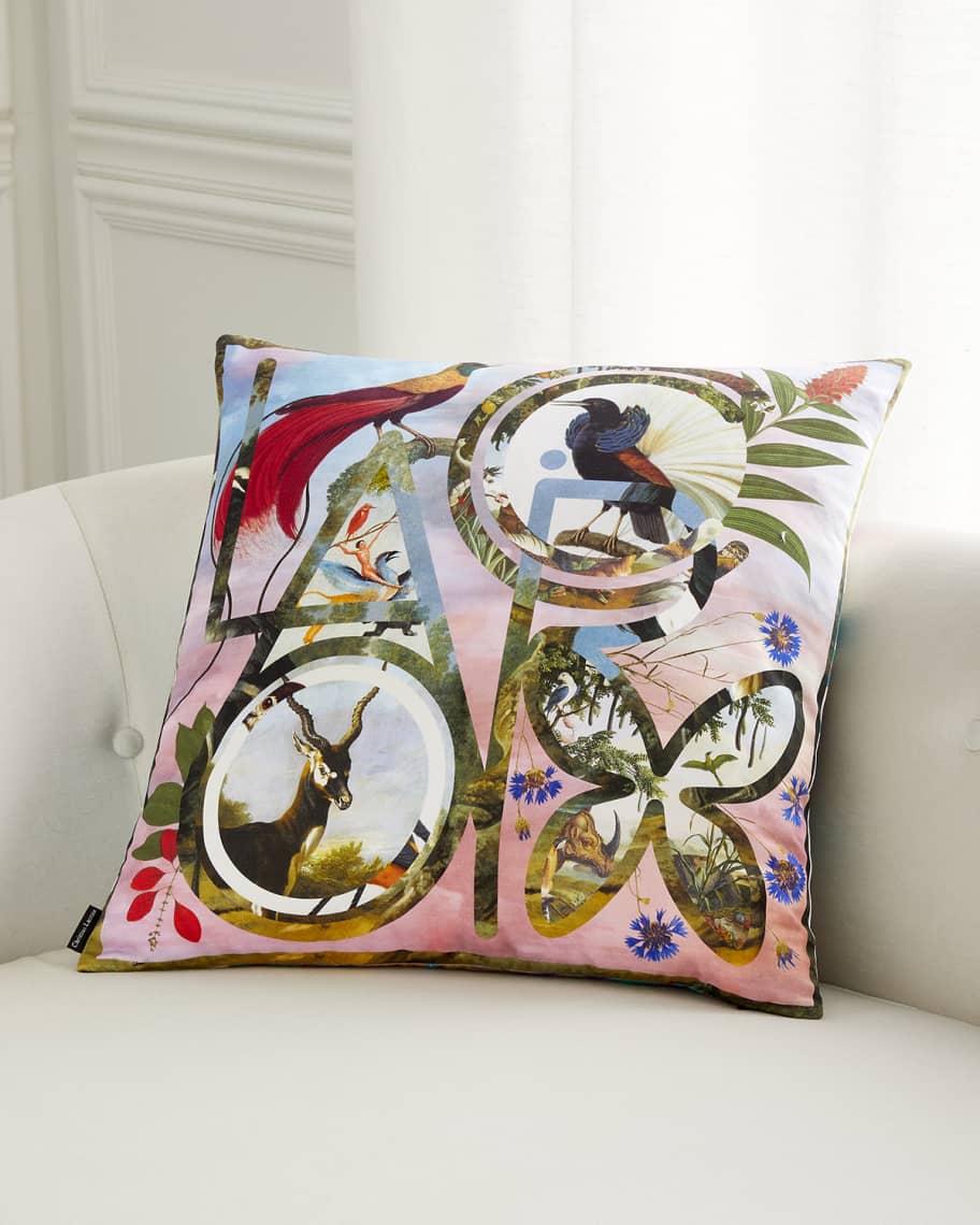 Christian Lacroix Lacroix Paradise Flamingo Cushion | Neiman Marcus