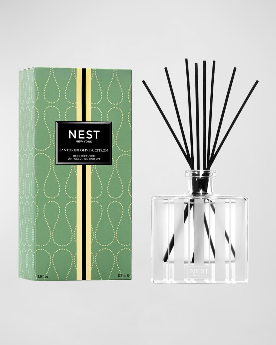 NEST New York Santorini Olive and Citron Reed Diffuser, 5.9 oz ...