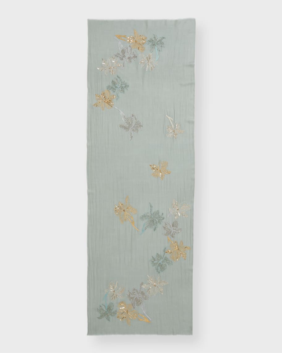 Janavi India Love in a Mist Wool Scarf | Neiman Marcus