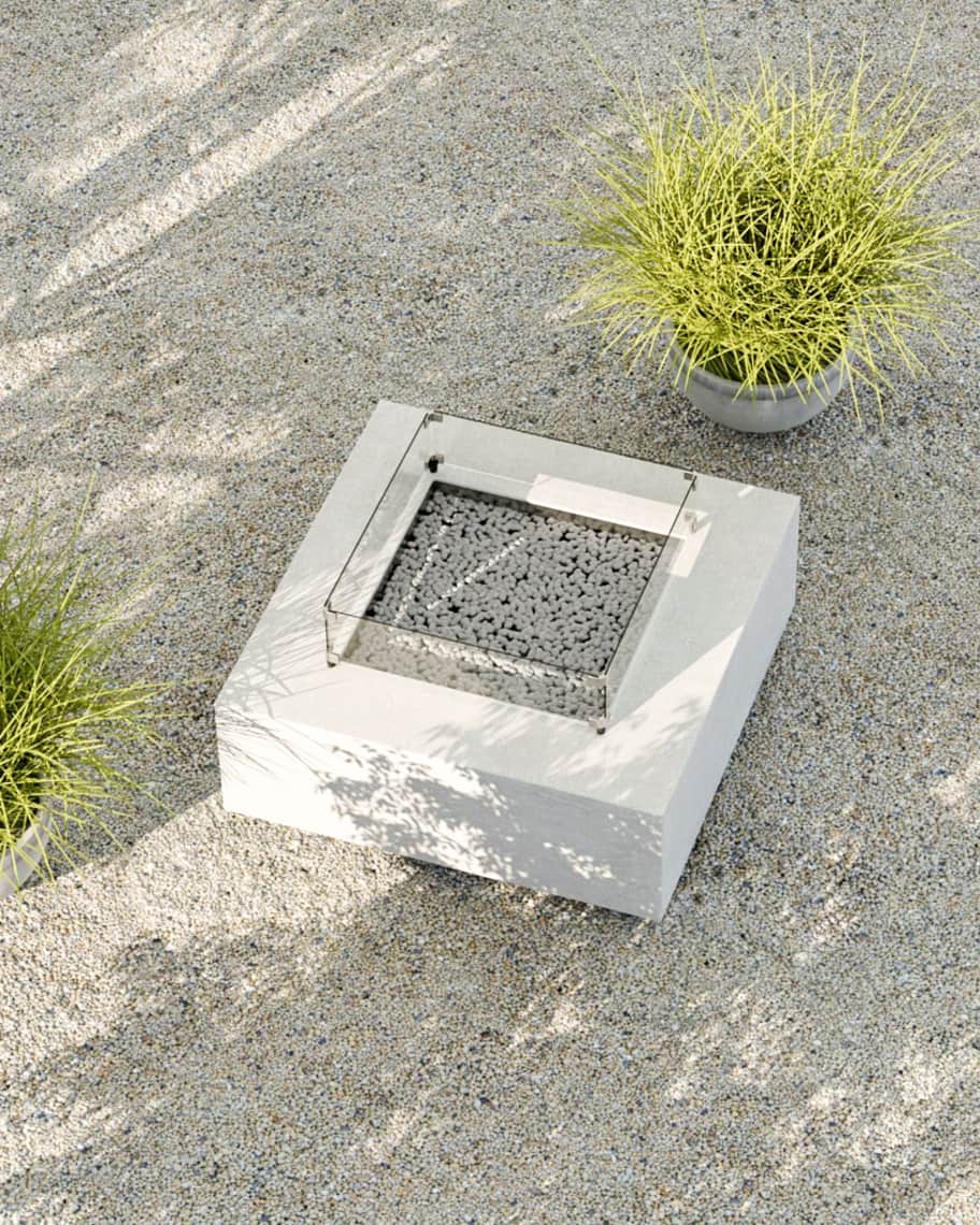 Sunset West Gravestone Square Fire Table | Neiman Marcus
