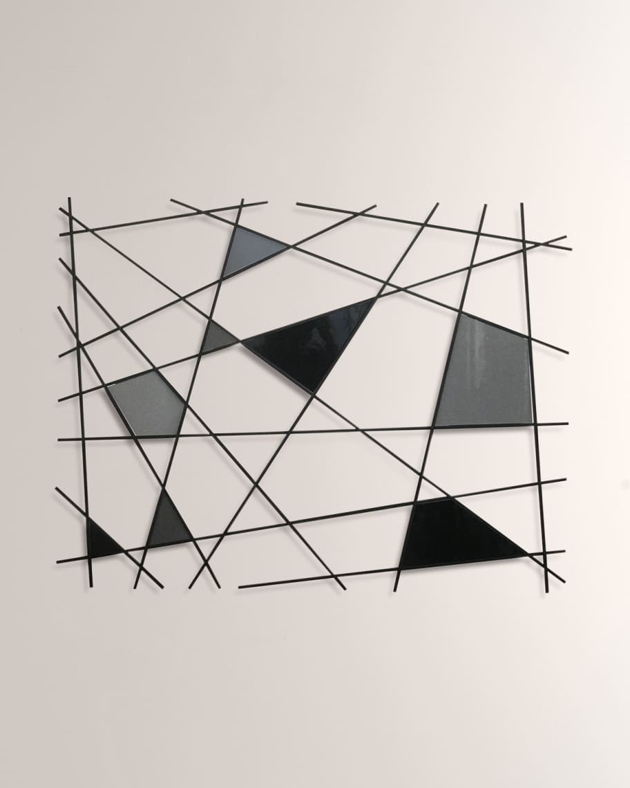 Karo Studios "Triangulation B/W" Wall Sculpture | Neiman Marcus