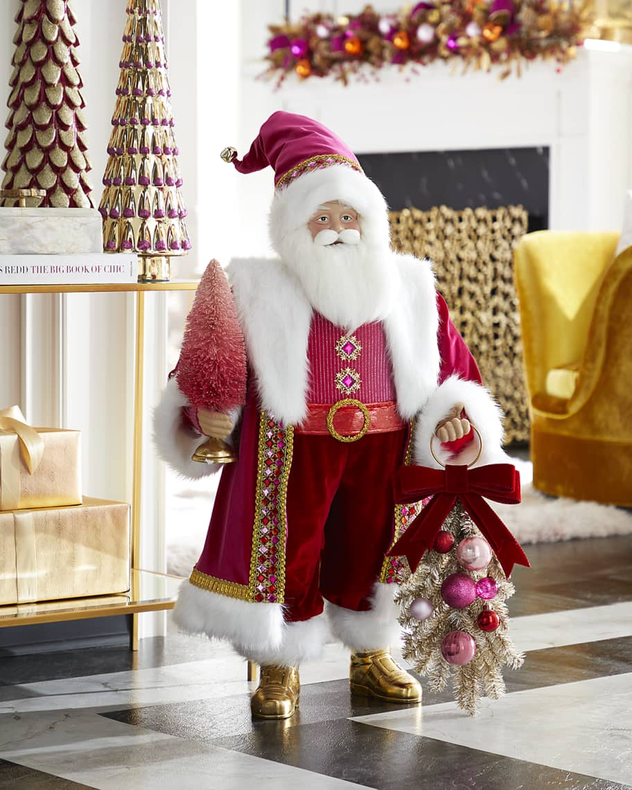 Neiman Marcus Bright Holiday Santa, 36" | Neiman Marcus