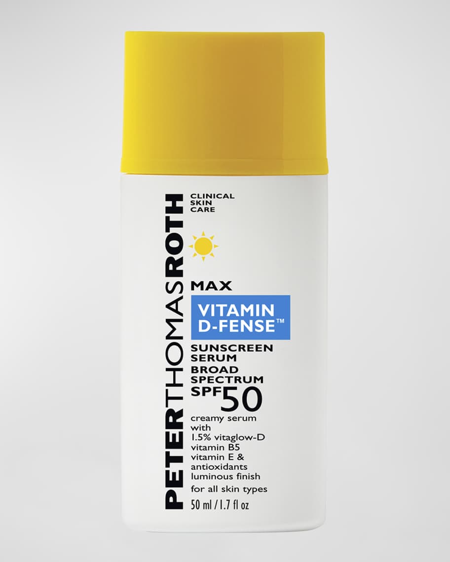 Peter Thomas Roth Max Vitamin D-Fense Sunscreen Serum with SPF 50, 1.7 ...
