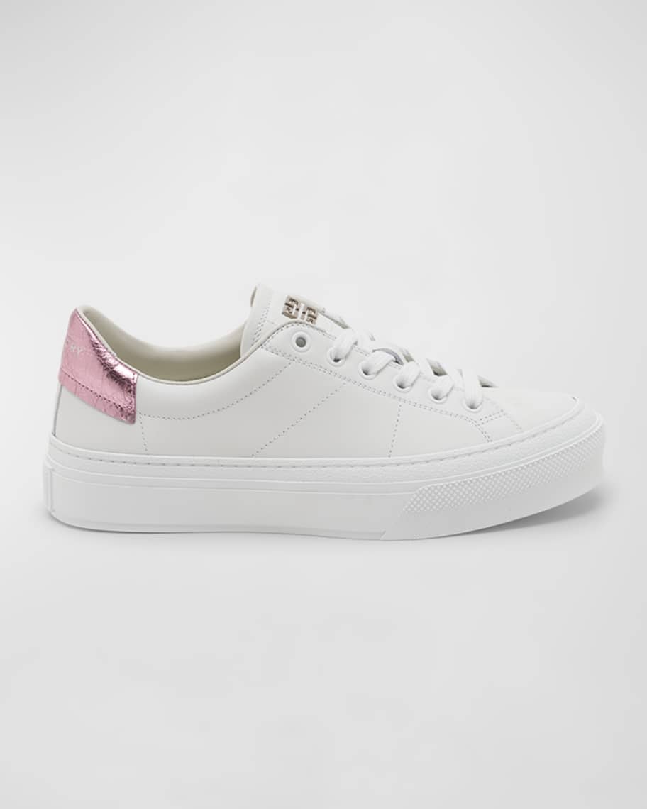 Givenchy City 4G Leather Low-Top Sneakers | Neiman Marcus