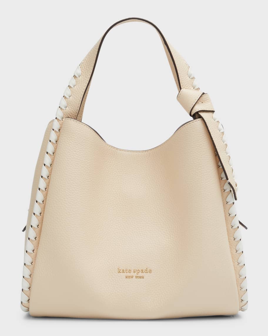 kate spade new york knott medium whipstitched pebbled leather crossbody ...