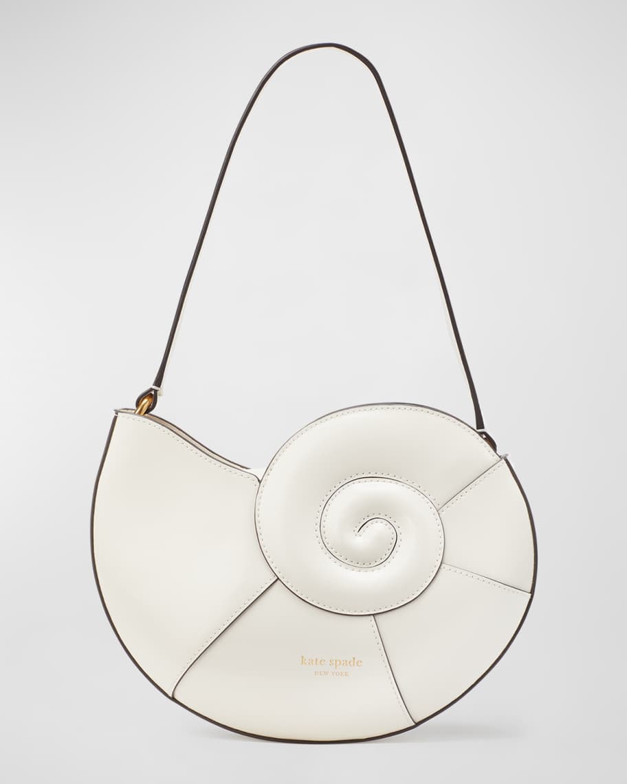 kate spade new york what the shell leather nautilus shoulder bag ...